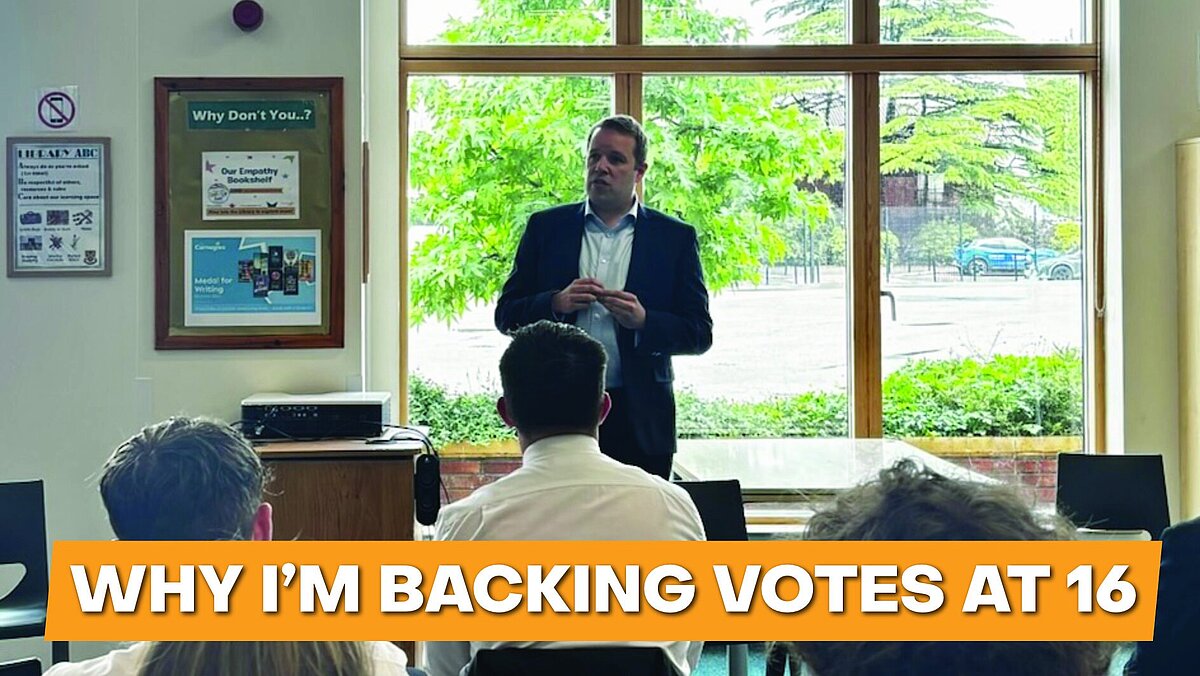 Why I'm backing votes at 16 - Cheadle Liberal Democrats